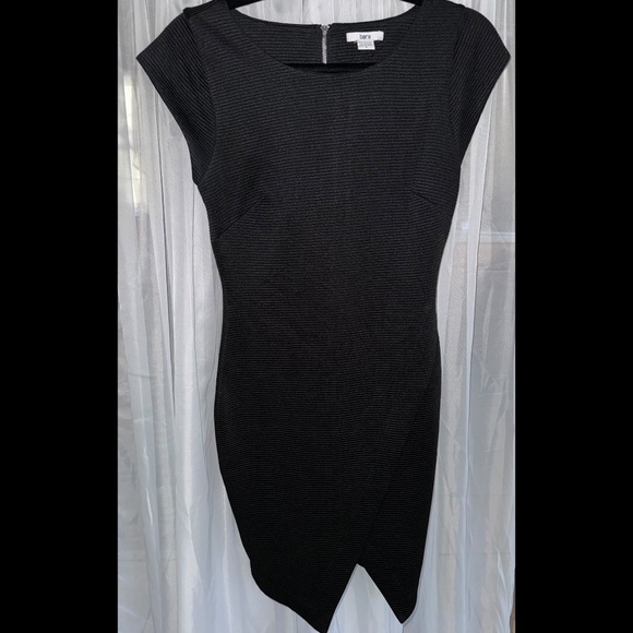 Bar III | Dresses | Bar Iii Black Bodycon Dress With Split In Front ...